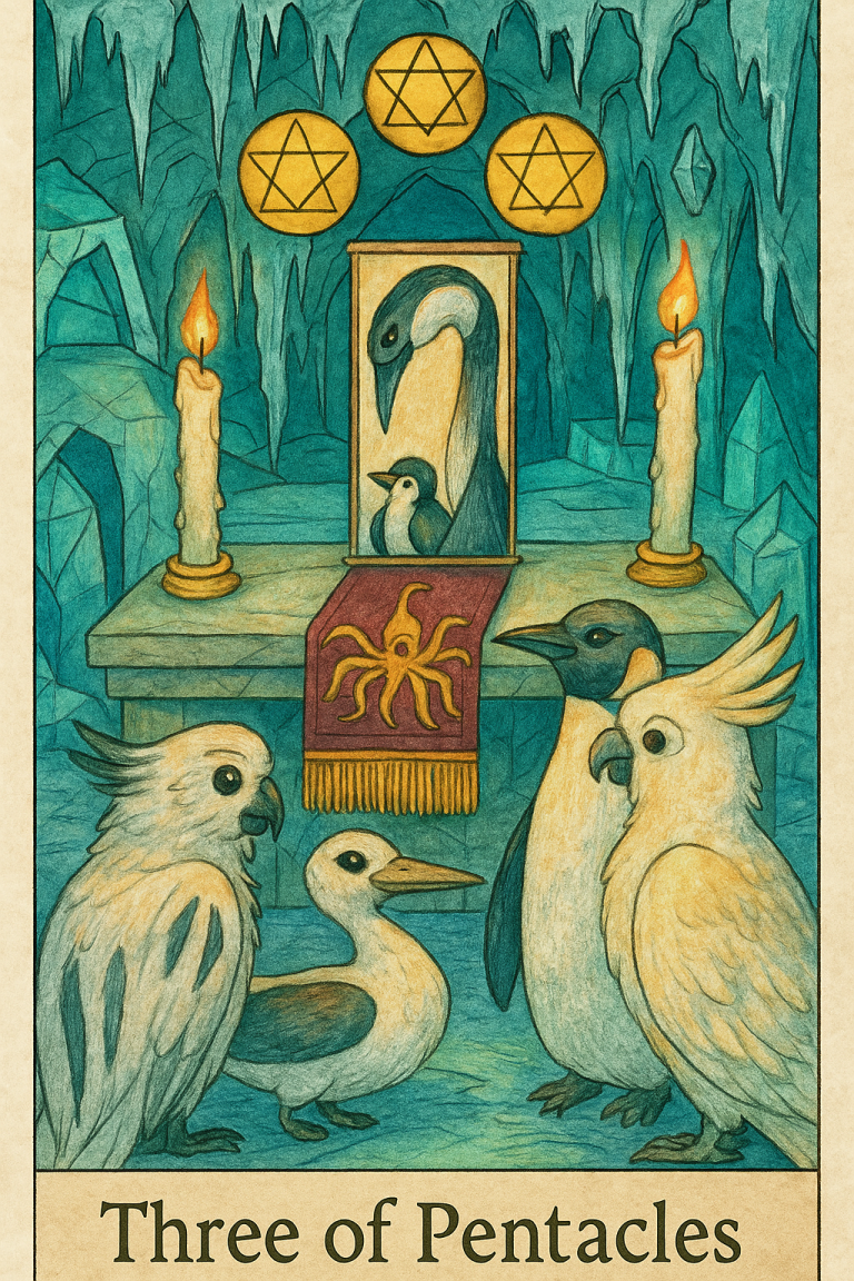 Three of Pentacles – The Tarot Midwife