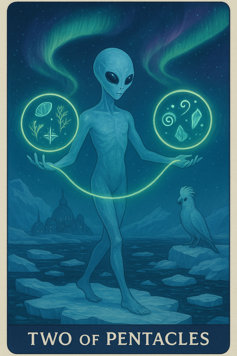 Two Pentacles – The Tarot Midwife